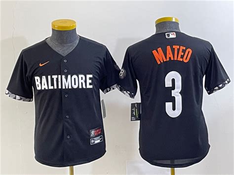 Baltimore Orioles 3 Jorge Mateo Youth Black 2023 City Connect Jersey Tte Trading Ltd [tteroom]