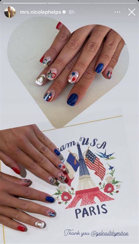 Michael Phelps Wife Nicole Gets Paris Olympics Themed Nails Days Ahead