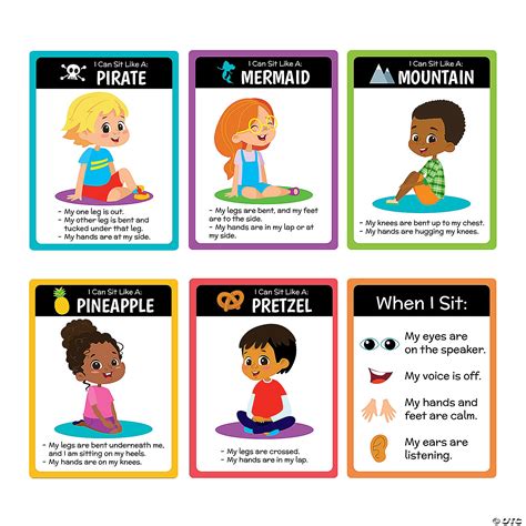 12 X 16 Classroom Rules Circle Time Sitting Expectations Posters Fun Express
