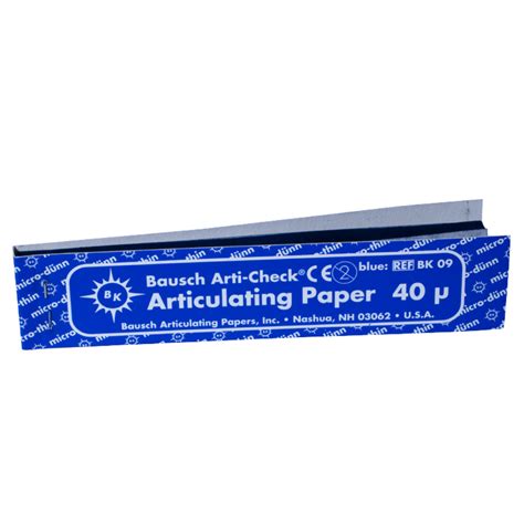 Articulating Paper Booklet Blue 40u Bk09 Independent Dental