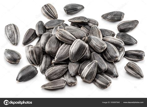 Sunflower Seeds White Background