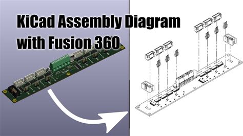 Ikea Style Exploded Assembly Diagram From A Kicad Pcb With Fusion 360