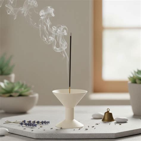Vertical Incense Holder Seren 3d Printed Incense Stick Burner With