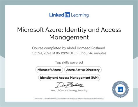 abdul hameed rasheed on linkedin certificate of completion