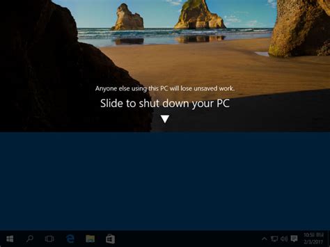 How To Slide To Shut Down Windows 10 Laptop Desktop Like A Tablet