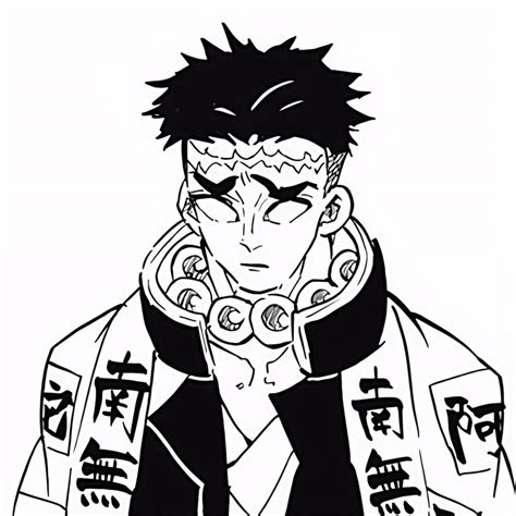 Gyomei Himejima Demon Slayer Manga Gyomei Manga Png Giomey Manga