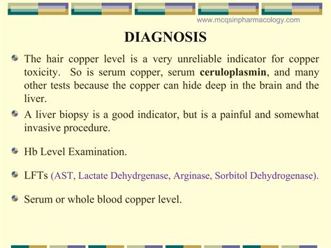 Copper Poisoningtoxicity Ppt