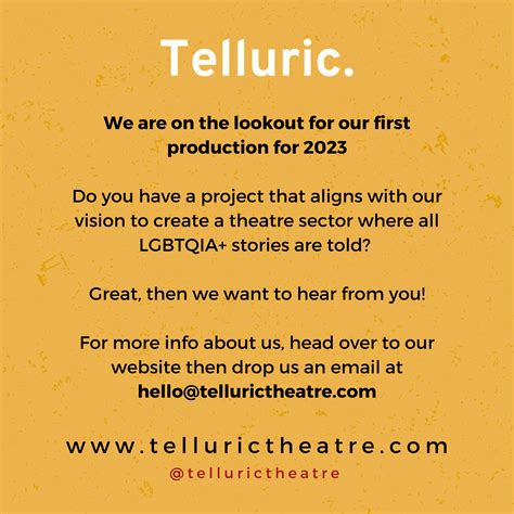 Telluric Tellurictheatre Twitter