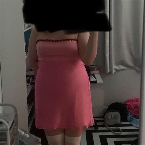 Dollskill Sugarthrillz Strawberry Slip Dress Worn Depop