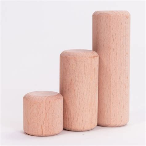 20 Pièces Blocs De Granules De Hêtre Blocs De Bois Géométriques