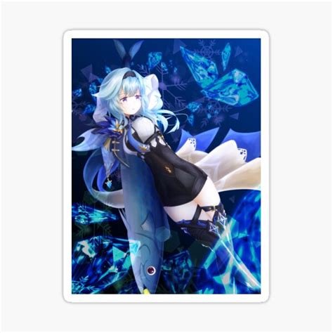 Cute Eula Genshin Impact Sticker By Sasquachnime Redbubble