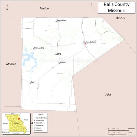 Map Of Ralls County Missouri Thong Thai Real