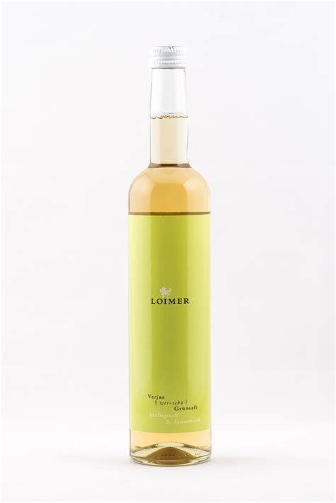 Fred Loimer 2015 Verjus Terroirwein