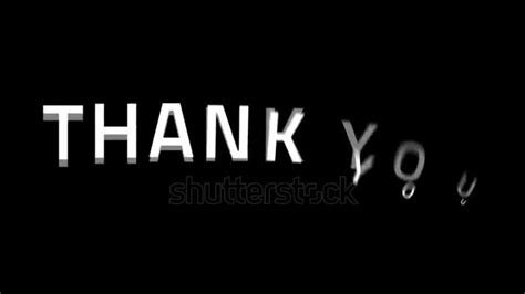 Animated Thank You With Bouncing With Shadow Text Effect In Black And