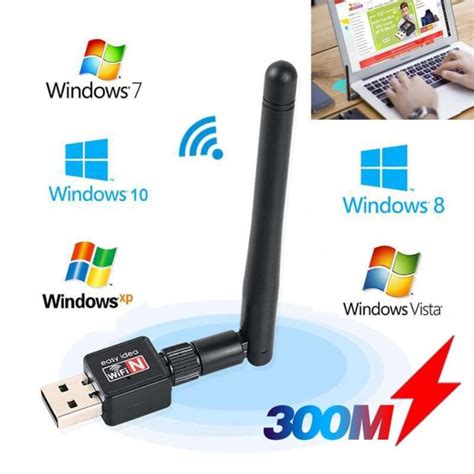 Usb Wifi Adapter 300mbps Mini Network Card 2dbi Wi Fi Adapter Pc Wifi