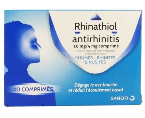 Rhinathiol Antirhinitis 40 Comprimes Comprimés And Sirops And Sprays