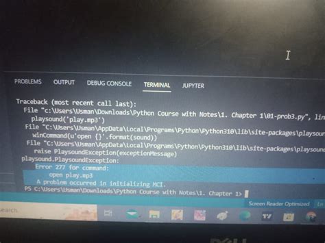 python playsound not playing music stack overflow