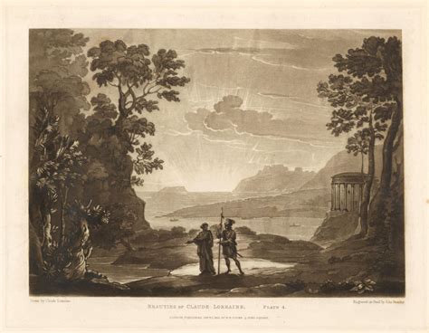 After Claude Lorrain Claude Gellée Beauties Of Claude Lorrain Mezzotint Plate 13 For