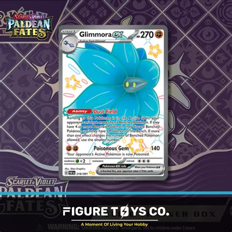 Pokemon Tcg Glimmora Ex 218 091 En Shopee Malaysia