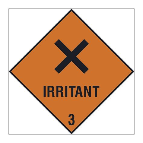 Irritant Class 3 Hazard Warning Diamond Sign British Safety Signs