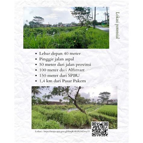 Dijual Tanah 2 869 M2 Di Pakem Dekat Pasar Pakem Di Sleman Yogyakarta Tribun Jualbeli