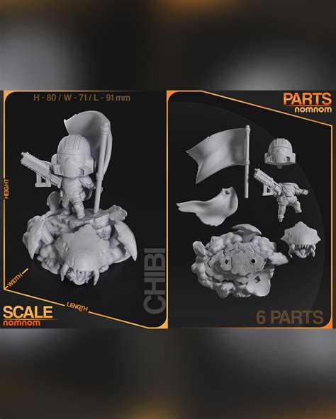 Nomnom Figures Chibi Helldiver Helldivers 2