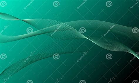 Abstract Green Lines Curve Wave Soft Gradient Background Stock Vector Illustration Of Wall