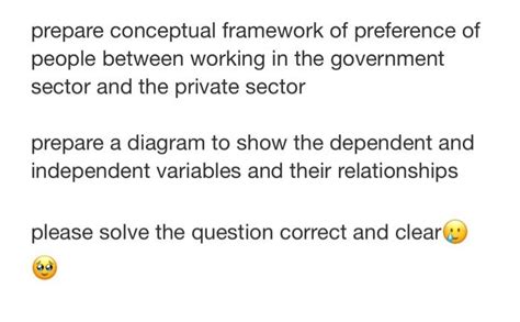 Solved Prepare Conceptual Framework Of Preference Of People