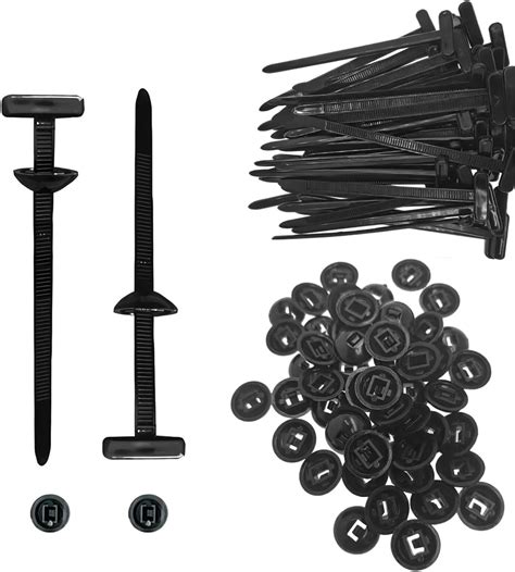 100pcs Nylon Universal Cable Tie Buckle Heavy Duty Self