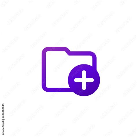 Create New Folder Icon For Apps Stock Vector Adobe Stock