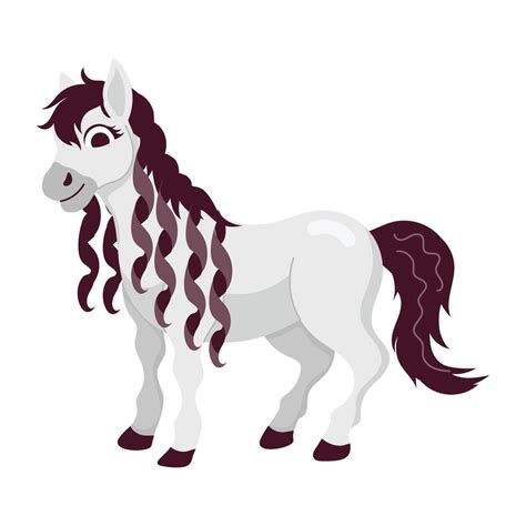 A Comic Style Sticker Of Filly 49766193 Vector Art At Vecteezy