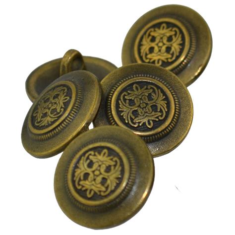 Brass Decorative Buttons Metal 15mm Nasias Buttons
