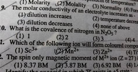 The Molar Conductivity Of An Electrolyte Increases As Filo