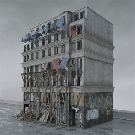 Post Apocalyptic Buildings Archmodels Vol 265 Evermotion