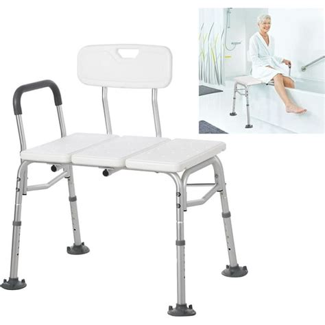Tub Transfer Bench For Bathtub 300lb Compact Shower Chair With