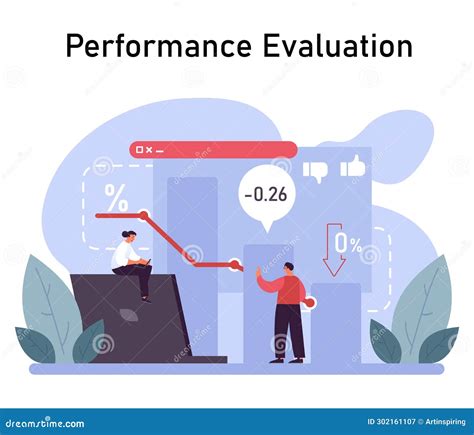 Performance Evaluation Concept Flat Vector Illustration Stock Vector Illustration Of Progress