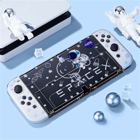 Space Astronaut Protective Case For Nintendo Switch Oled Hard Cover