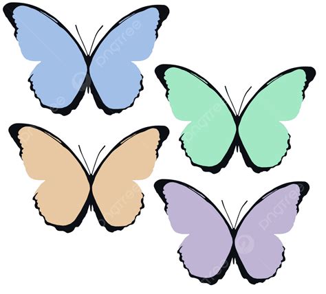 Butterflies Insects Clipart Png Images Insect Candy Color Cartoon Vector Illustration Butterfly