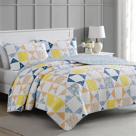 Martha Stewart Twin Size Quilt Bedding Set 2 Piece Soft