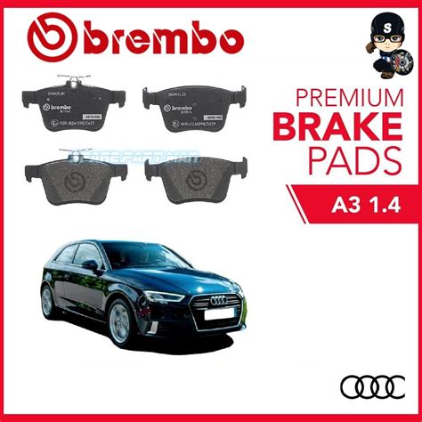 Original Brembo Xtra Rear Brake Pads 1 Set Audi A3 1416 Shopee
