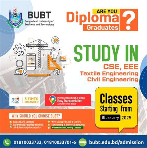 Unlock Your Future At Bubt 🌟 Admission Open For Diploma Graduates