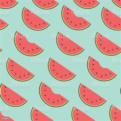 Watermelon Background Vector Stock Illustration Download Image Now