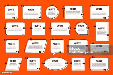 Bingkai Kutipan Terisolasi Putih Gelembung Ucapan Dengan Tanda Kutip