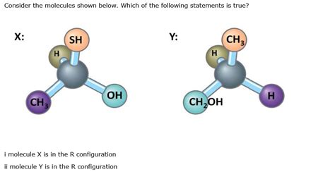 Solved Consider The Molecules Shown Below Which Of The
