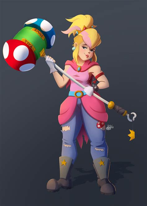 Artstation Warrior Princess Peach