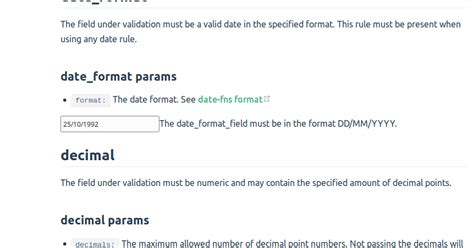 date 08 10 2000 in dd mm yyyy format is invalid · issue 1619 · logaretm vee validate · github