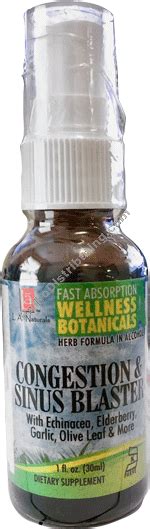 Congestion And Sinus Blaster Spray 1 Fl Oz La Naturals 641356159419