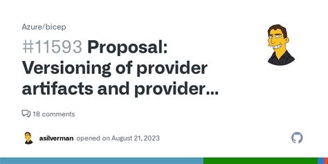 Proposal Versioning Of Provider Artifacts And Provider Resources