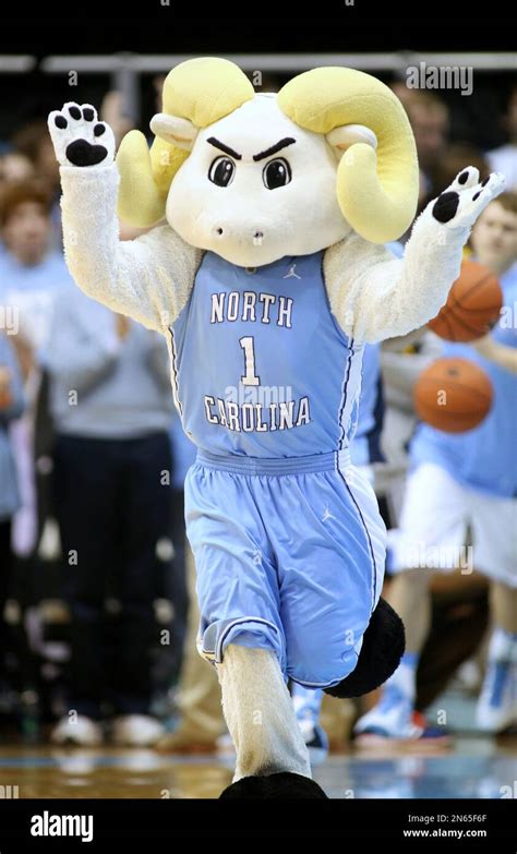North Carolinas Mascot Ramses During The First Half Of Their Ncaa