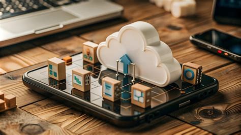 3d Flat Vector As Cloud Computing And Iot Integration With Connected Device Icons Concept As